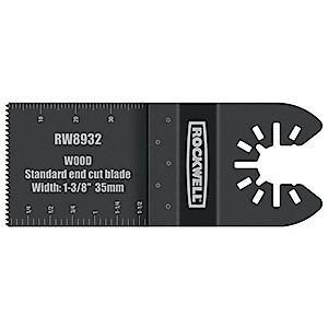 Rockwell RW8981K Sonicrafter Oscillating Multitool End Cut Blades with Universal Fit System, 6-Pack