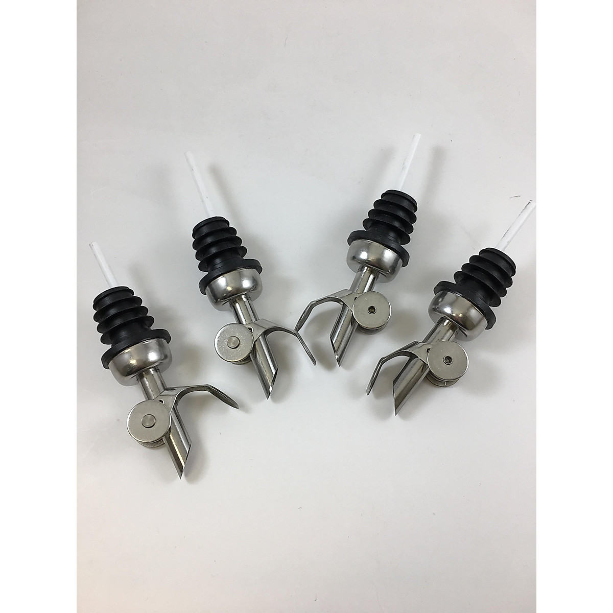 Weighted Stainless Steel Flip Top Lid Liquor Wine Free Flow Bottle Pourer Dispenser Olive Oil Pour Spouts