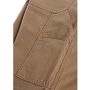 Wrangler Authentics Men's Fleece Lined Carpenter Pant,Autumn Khaki,36W X 34L