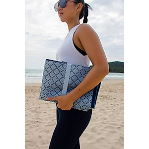 CGEAR Outdoor Travel Yoga Mat | Machine Washable Non-Slip Foldable & Portable Compact Workout Mat | Place on Yoga Mat | Exercise Mats - Folding Lightweight Yoga Mat for Women w strap 72" x 25"