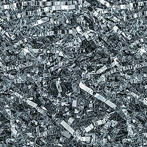 MagicWater Supply Crinkle Cut Paper Shred Filler (1/2 LB) for Gift Wrapping & Basket Filling - Silver Metallic