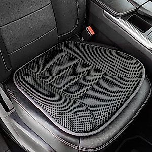 AEROiVi Car Seat Cushion for Driving, Breathable 3D Air Mesh, Non-Slip Bottom, Comfort Car Seat Protector, Car Seat Pad Also Works with Truck & Office Chair Home