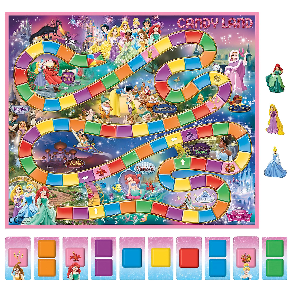 Hasbro Gaming Candy Land Disney Princess Edition Board Game, Preschool Games for 2 to 3 Players, Family Games for Kids Ages 3 and Up (Amazon Exclusive)