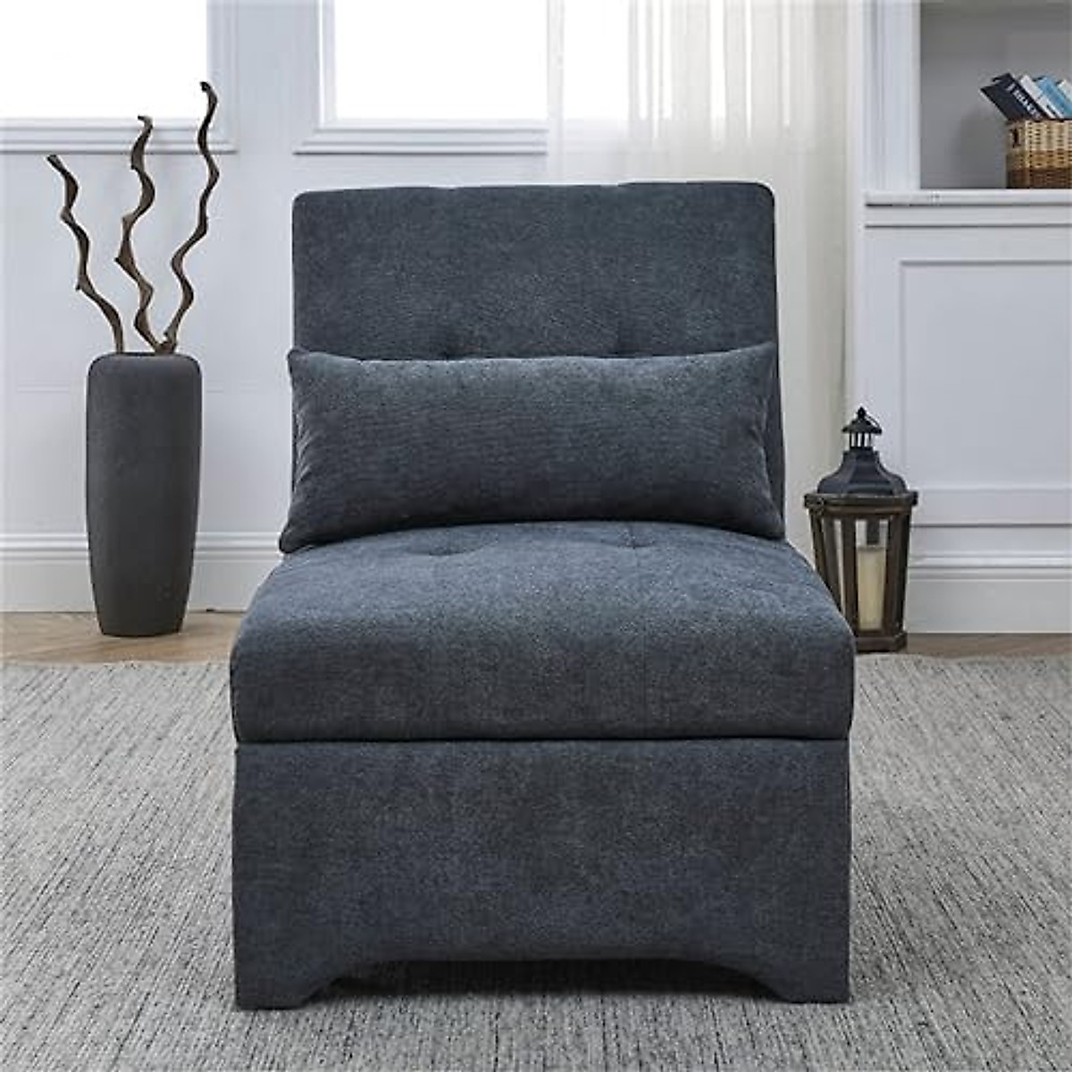 JFUYJK 24.5" W Sleeper Sofa Bed, Convertible Chair 4 in 1 Multifunctional Folding Sleeper Sofa Bed Pull Out