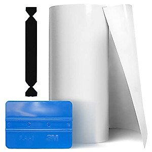 VViViD Clear Paint Protection Bulk Vinyl Wrap Film 12 Inches x 60 Inches Including 3M Squeegee and Black Felt Applicator