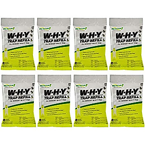 RESCUE! Non-Toxic Wasp, Hornet, Yellowjacket Trap (WHY Trap) Attractant Refill - 2 Week Refill - 8 Pack