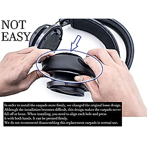 Sixsop Replacement Earpads for Fidelio X2HR X1S X2 X3 Over-Ear Headphones (Leather)