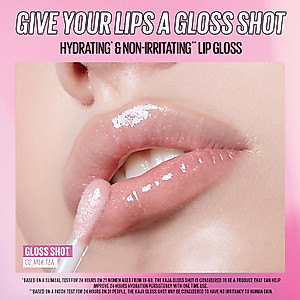 Kaja Lip Balm - Gloss Shot 01 Crystal Clear | High Shine, Non-Sticky, with Jojoba Oil, Sheer, Hydrating, Juicy, Plumper Looking, Non-irritating, Shea Butter, Nourishing Treatment, 0.14 FL Oz