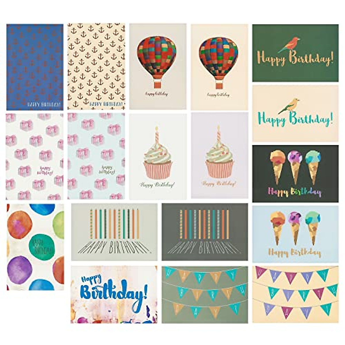 48-Pack Assorted Cards with Envelopes for All Occasions, Box Set of Greeting Cards for Birthdays, Congratulations, Weddings, Thank You, Thinking of You Notes, 48 Designs (4x6 In)