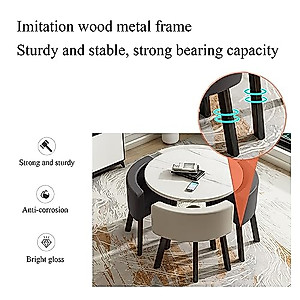 Dining table set for 4,kitchen table and chairs for 4，Suitable for living room,restaurant,cafe,leisure reception desk and chair combination,Square table/round table, various specifications available (