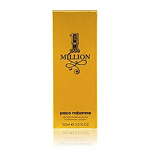 Paco Rabanne 1 Million After Shave Lotion for Men, 3.3 oz
