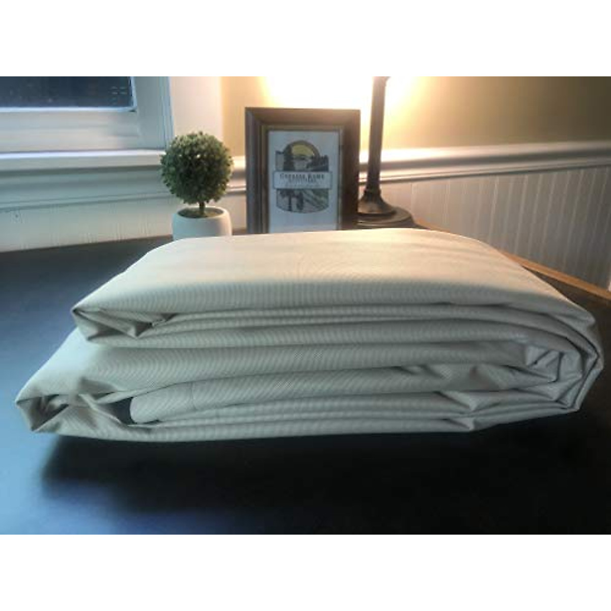 Replacement Bimini Top Canvas with Boot, Beige, 10' Long x 8.5' Wide, 16oz, by Cypress Rowe Outfitters, 4 Bow, fits 97"-103" Width