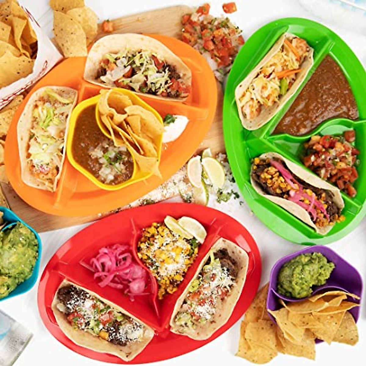 Jarratt Industries Big Taco Plate, Made in the USA, Designed