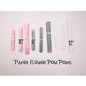 luckylibra Girl Baby Shower Decorations, It is a Girl Banners & Baby Girl Foil Balloons & Elephant Garland & Paper Lantern Paper Flower Pom Poms （Pink White Grey）