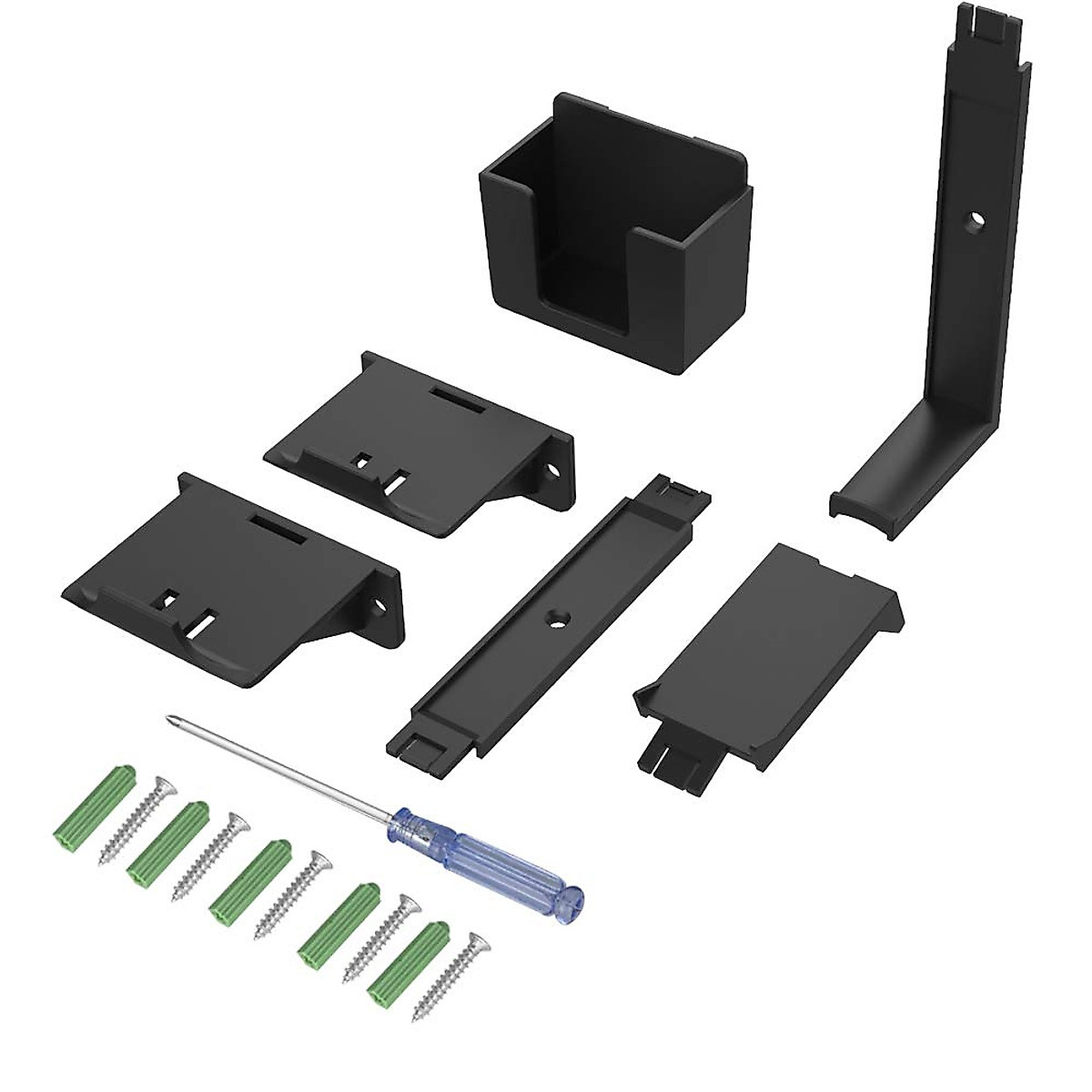 EJGAME Dual Game Controller & Headphone & Media Remote Stand Wall Mount Holder Compatible with PS5,/PS4/Xbox ONE/Series X/Switch,Stay Organized(Black)