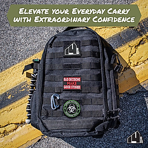 14er Tactical Morale Patches | Embroidered Military Patches Hook & Loop Funny Tactical Patches for Backpacks, Hats, Vest | Airsoft Patches for Jackets, Backpack Patches | Morale Patch Bundle (14-pack)