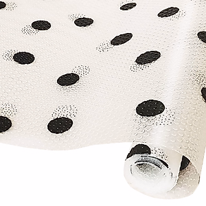 Shelf Liners for Kitchen Cabinets Non-Adhesive - EVA Refrigerator Liners - Drawer Liners for Kitchen - Washable Fridge Shelf Liners - Wire Shelf Liner Dots Design - Kitchen Drawer Liners 17.7 × 47.2