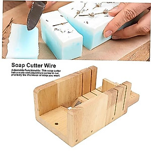 Premium Soap Cutting Tool Set - Accurate Loaf for Soap Making with Wooden Stick and Crystal Line - Complete Soap Trimming Kit and Slicing Accessories