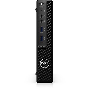 Dell OptiPlex 3000 3080 Windows 10 Pro MFF Business Micro Desktop, Intel Hexa-Core i5-10500T up to 3.8GHz (Beat i7-8700T), 8GB DDR4 RAM, 256GB PCIe SSD, WiFi Adapter, Ethernet, USB Keyboard Mouse