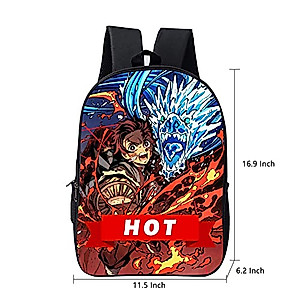 Boys and Girls Anime Backpacks,Travel Recreational Schoolbags Anime - 002