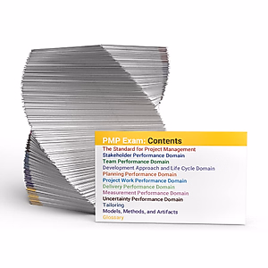 PMP Exam Prep 2024-2025: Project Management Study Cards for the PMBOK 7th Edition [Full Color Cards]