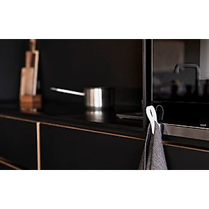 ZONE DENMARK Loop Towel Clip - Magnetic Towel Hanger - Keeping Your Towels Secure and Your Bathroom Organized. The Perfect Style and Functionality for a Neat and Tidy Bathroom Décor. (Pack of 2)