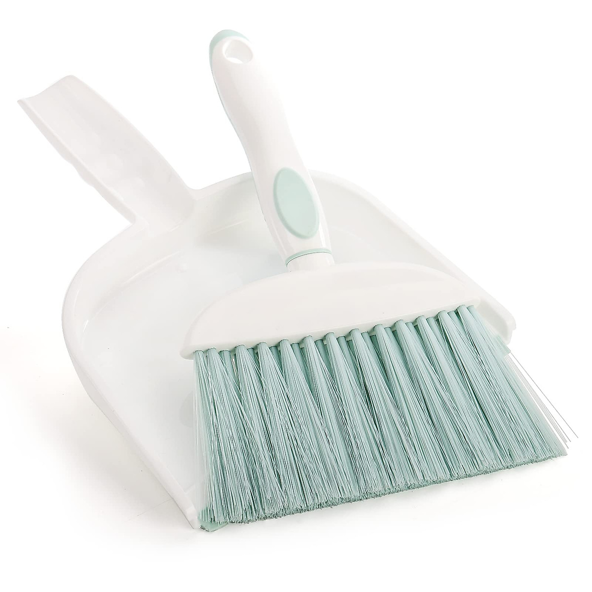 Frcctre 3 Pack Small Dustpan and Brush Set, Multipurpose Small Hand Broom and Dustpan Set, Plastic Whisk Broom and Dustpan Cleaning Sweep Tools for Desk Car Keyboard Countertop Home Kitchen