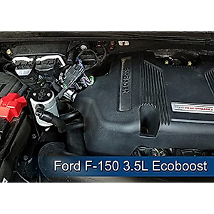 J&L Oil Separator Co. 3.0 Oil Separator Compatible with the 2011-2024 F-150 2.7L/3.5L/5.0L; '18-'21 Expedition Passenger Side (Silver)