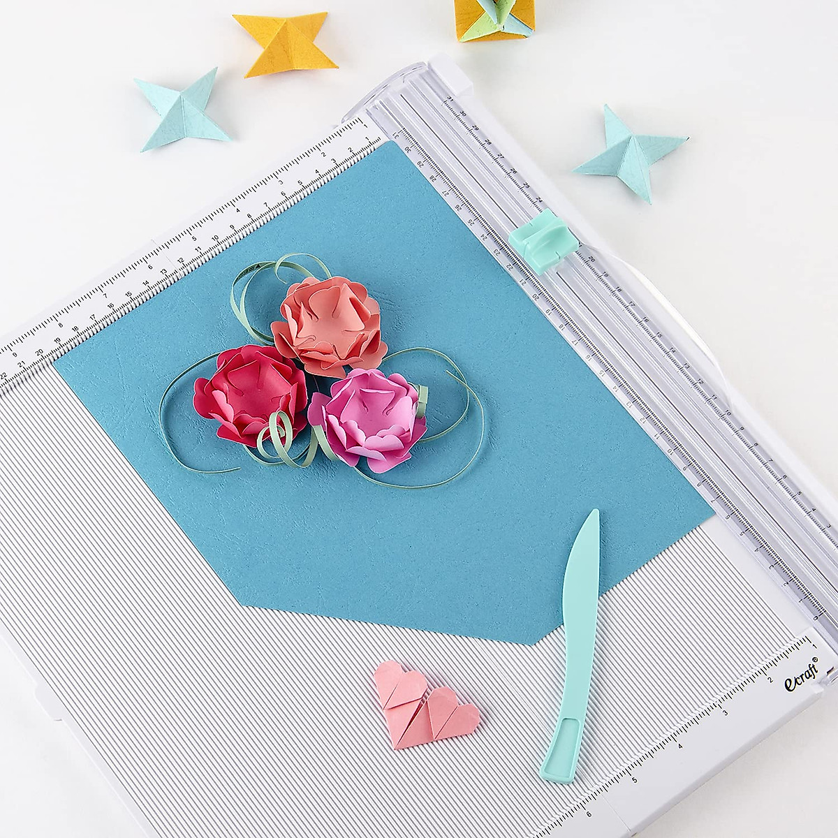 Ecraft Paper Trimmer Scoring Board: 12 x12 inch Craft Paper Cutter - Folding & Scorer for Cover of Book & Gift Box and Photo etc