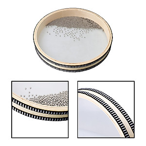 Bstinay Natural Color 10" Wave Bead Ocean Drum Musical Instrument Percussion