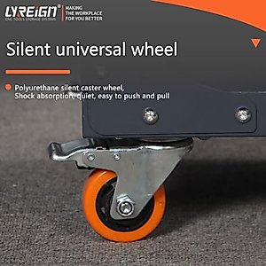 LYREIGN CNC Tool Organizers Service Carts, Multi-Function Workshop CNC Tool Holder Transfer Cart with Wheels, CNC Tool Holders Station for Storehouse Factory Garage