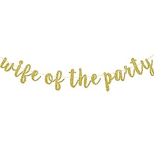 Wife of The Party Banner Bachelorette Party Decorations Bridal Shower Sign Bride to Be Future Mrs Decor
