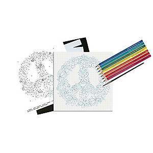 Faber-Castell Paint By Number Peace Kit - Watercolor Paint by Number for Kids