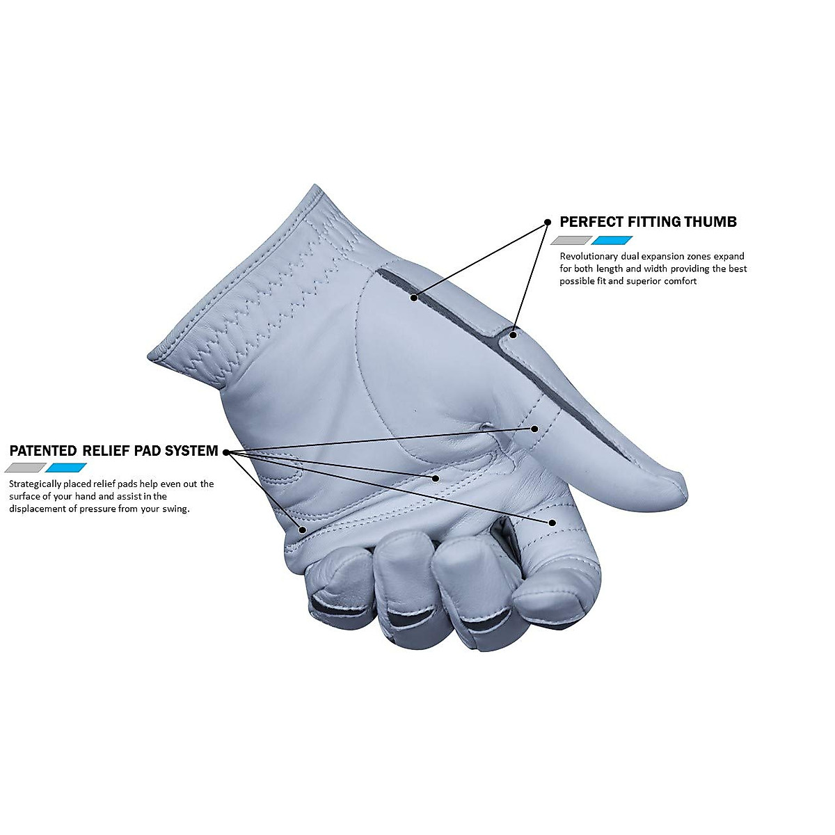 Bionic Men's Performance Grip Pro Premium Leather Golf Glove (Large, Left)