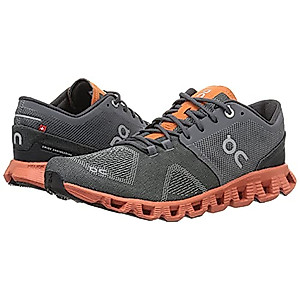 On Running Men's Cloud X Textile Synthetic Shoes, Rust/Rock, Size 13 M US