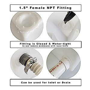 Class A Customs | 42 Gallon RV Concession Fresh and Gray Water Holding Tank | T-4200