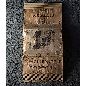 Regalis Microwavable Black Truffle Popcorn, Non-GMO Kernels, Real Black European Truffle, 3 Bags