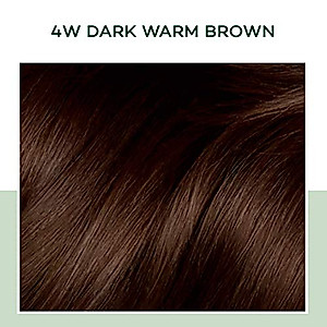 Clairol Natural Instincts Demi-Permanent Hair Dye, 4W Dark Warm Brown Hair Color, Pack of 3