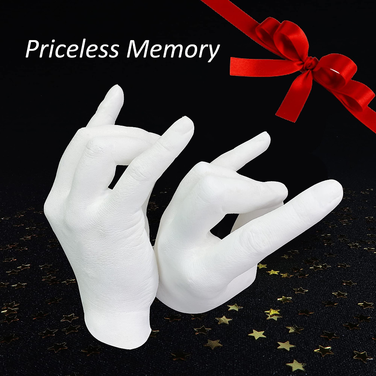 Hand Casting Kit Couples & Keepsake Hand Mold kit Couples for Holiday Activities, Molding Kits for Adults, Child, Wedding, Friends, Plaster Hand Mold Casting Kit by Godora