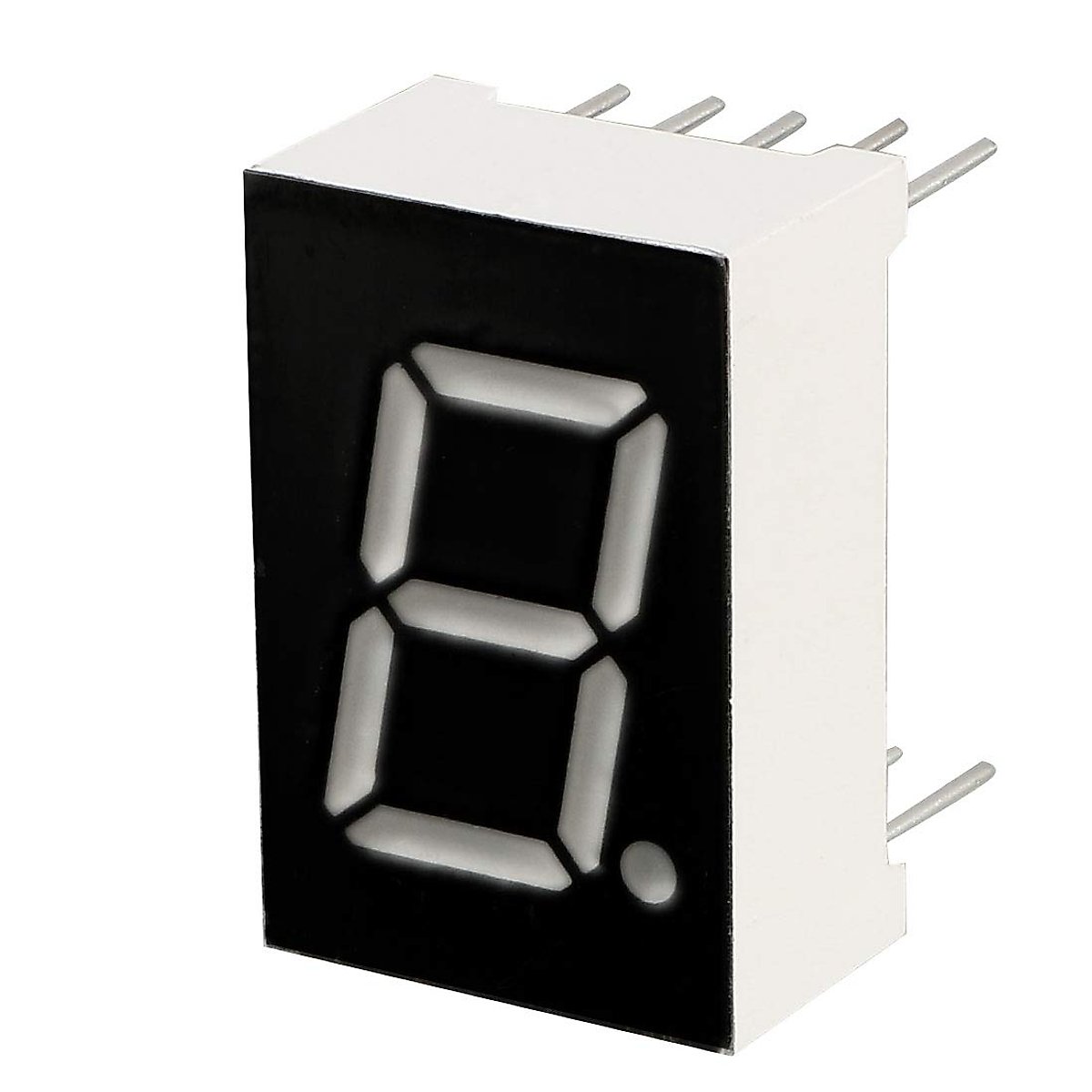 uxcell Common Anode 10 Pin 1 Bit 7 Segment Display 0.75 x 0.5 x 0.31 Inch 0.5" Red LED Display Digital Tube 10pcs
