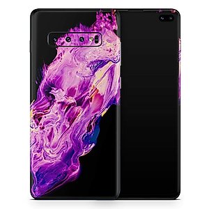 DesignSkinz Liquid Abstract Paint V76 Protective Vinyl Decal Wrap Skin Cover Compatible with The Samsung Galaxy S20 (Screen Trim & Back Glass Skin)