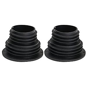 RDEXP 2X Drain Pipe Seal Hose Plug Washing Machine Drain for Bathroom Kitchen Black