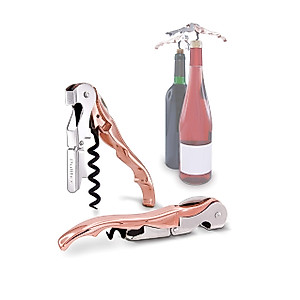 Pulltex Pulltaps Evolution Corkscrew Rose Gold with Leather Pouch Set