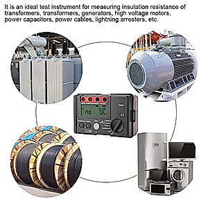 Digital Resistance Ground Earth Tester UT501A 1000V Insulation Resistance Tester Earth Ground Resistance Earth Ground Resistance Meter Multimeter Voltmeter Earth Resistance Tester