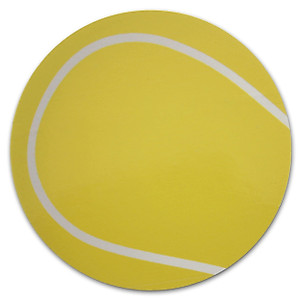 Novel Merk Tennis Sports Ball Vinyl Stickers - 2” Round Individual Decals for Laptop, Water Bottle, Phone, Party Favors, & Decor - Adheres to Clean Surfaces Waterproof & Repositionable (20)