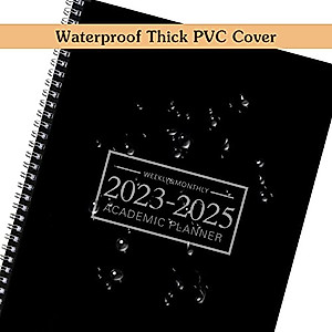 Office Planner July 2023 - June 2025 Monthly Calendar Planner - 9×11 Inch Time Management Personal Planner Hard PVC Cover with Spiral Bound