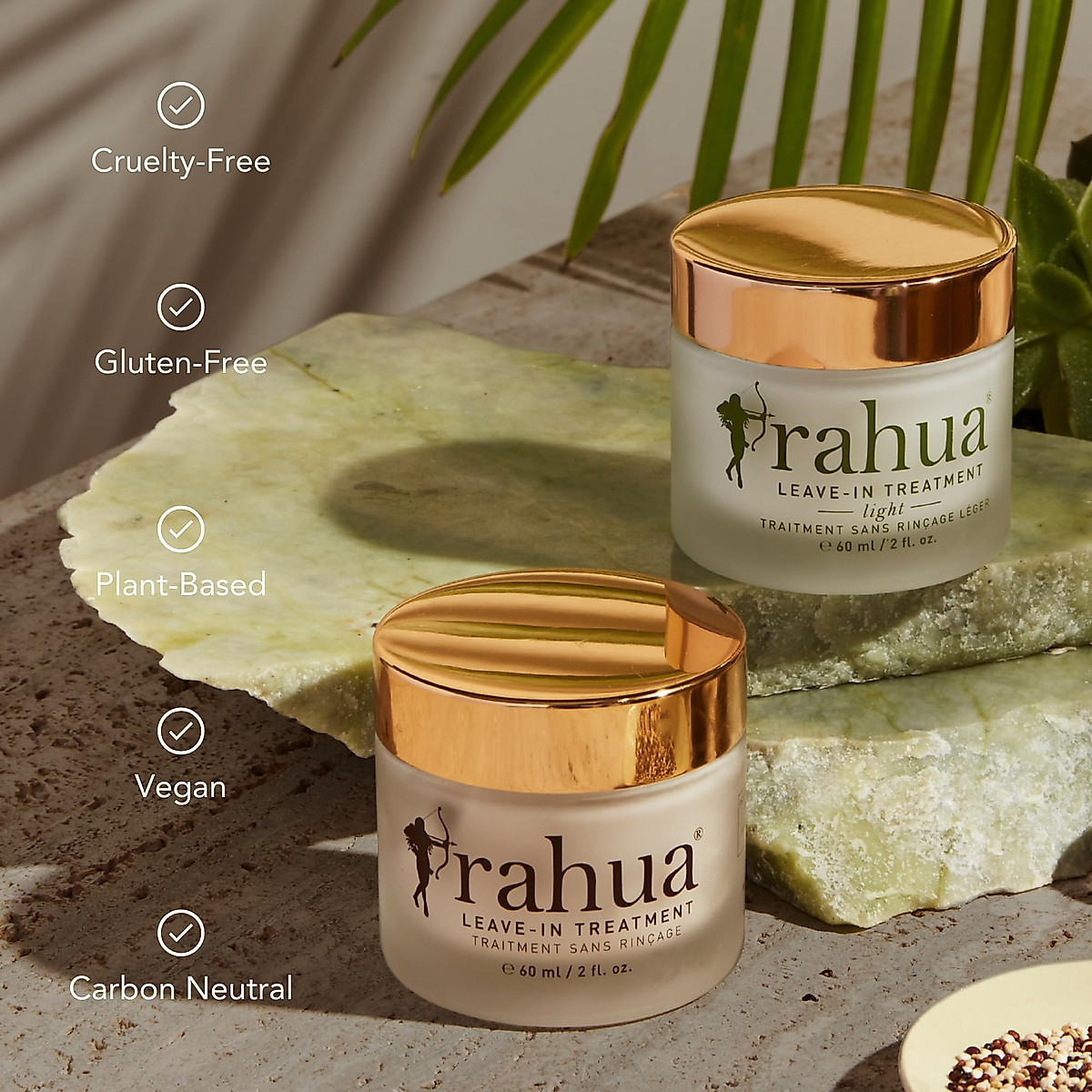 Rahua Leave In Hair Treatment, 2 Fl Oz, Anti Frizz Heat Protectant, Natural Hair Moisturizer for Hair Care, Softens Hair, Fine Hair Types, Nourishing Natural, Plant-Based Derived Ingredients