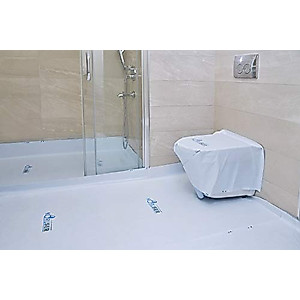 KORUSER Temporary Floor Protection 36’’ x 100’ - Anti Slip, Easily Applied Save Your Time - 100% Paint Proof – Reusable Material,Coverage of 300 sqft!