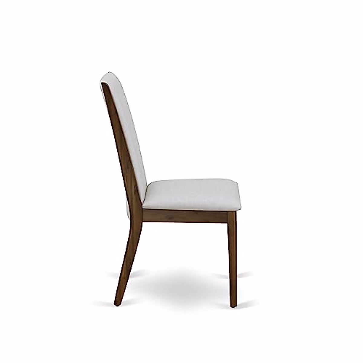 East West Furniture DLLA3-AWA-05 3 Piece Dining Room Table Set Includes a Round Wooden Table with Dropleaf and 2 Upholstered Chairs, 42x42 Inch, Antique Walnut