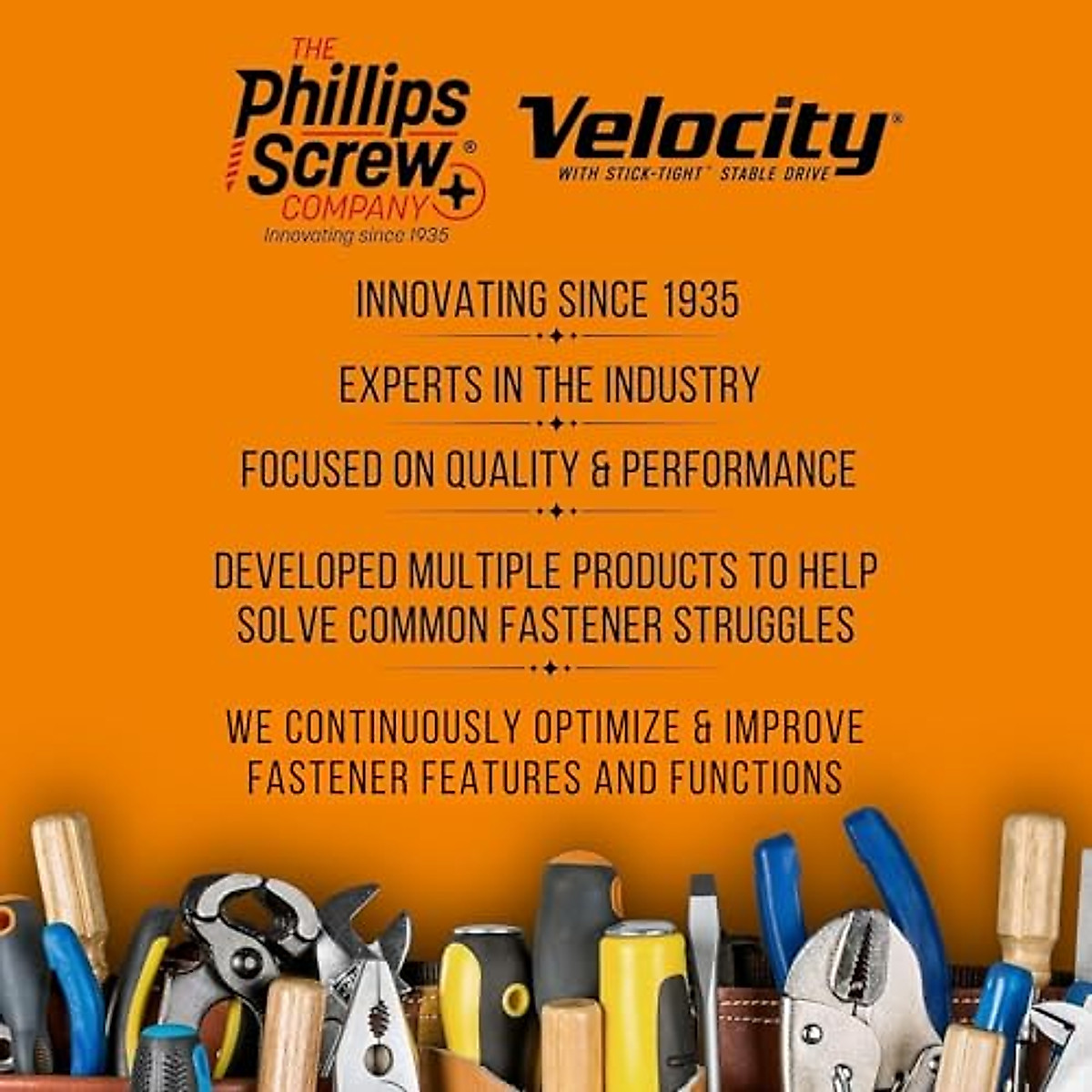 Velocity 1 1/4 Drywall Screw Set (Size #6) - Black Phosphate Coated and Stick-Tight™ PSD® ACR® Drive Bit (400 Count)